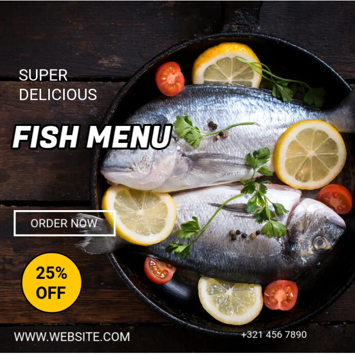 Copy of Fish menu | PosterMyWall