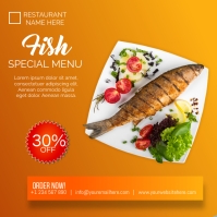 fish menu Template | PosterMyWall