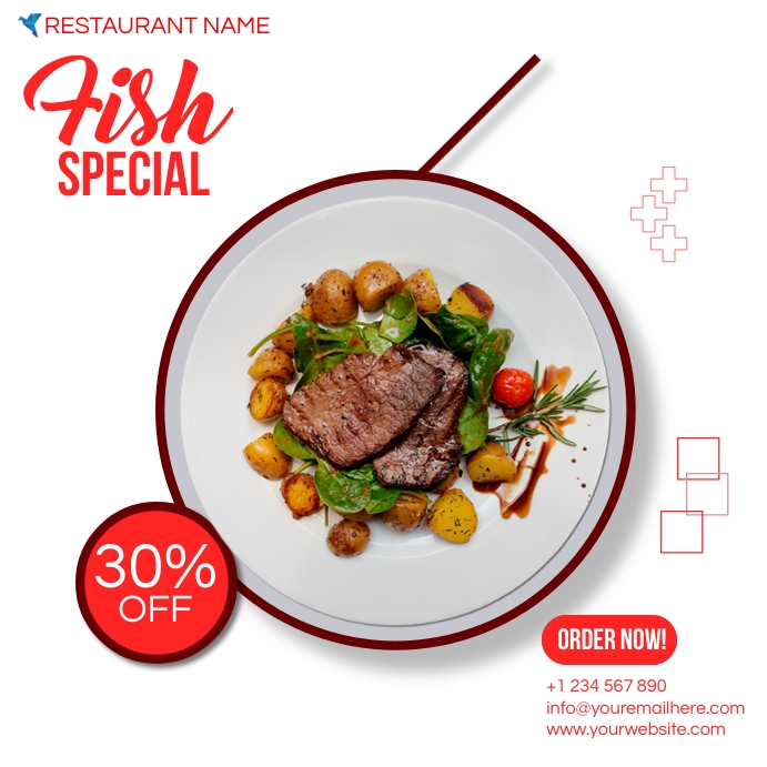 fish menu Template | PosterMyWall