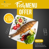 fish menu Template | PosterMyWall