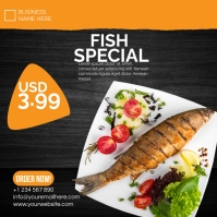 fish menu Template | PosterMyWall