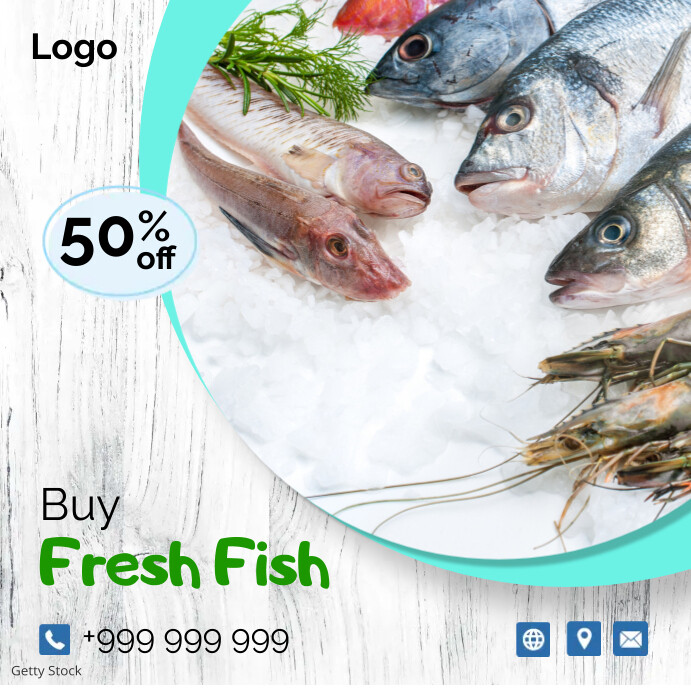 Plantilla de Fish Sale Banner | PosterMyWall