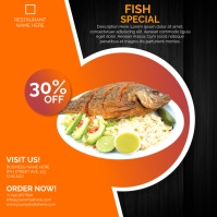 fish menu Template | PosterMyWall