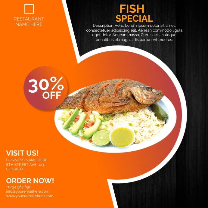 Copy of fish sale | PosterMyWall