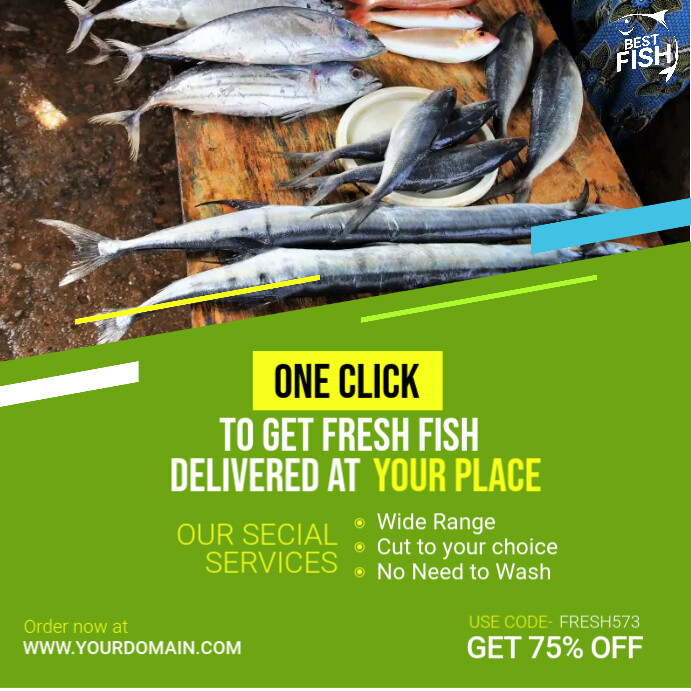 Copy of Fish Shop Post | PosterMyWall