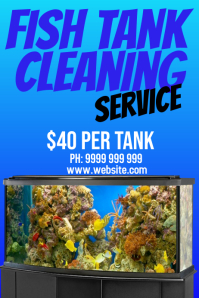 Fish Tank Cleaning Template | PosterMyWall