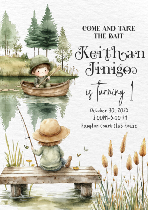 Fisherman Template | PosterMyWall