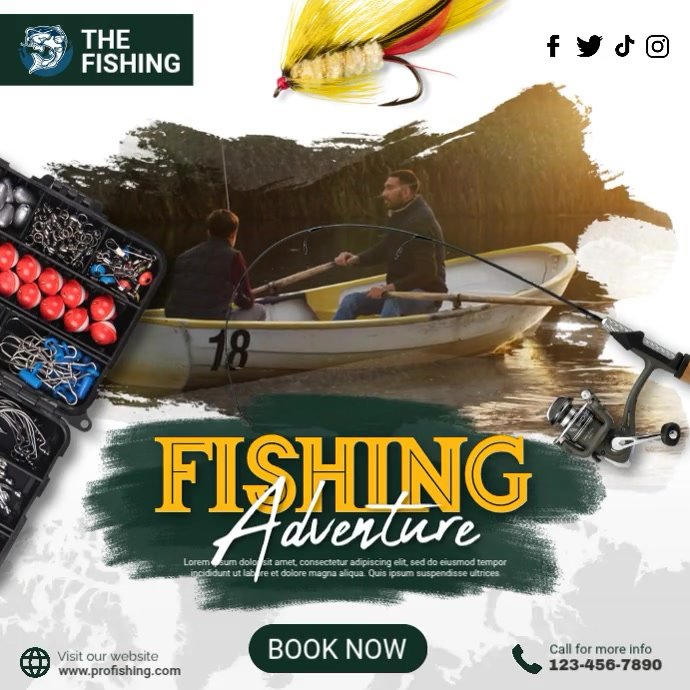 Fishing Adventure Ads Template | PosterMyWall