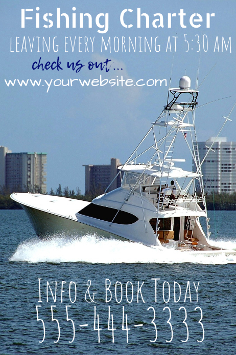 Fishing Charter Adert Template | PosterMyWall
