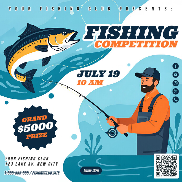 Copy of Fishing Competition Banner | PosterMyWall