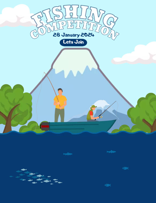 FISHING COMPETITION Template | PosterMyWall