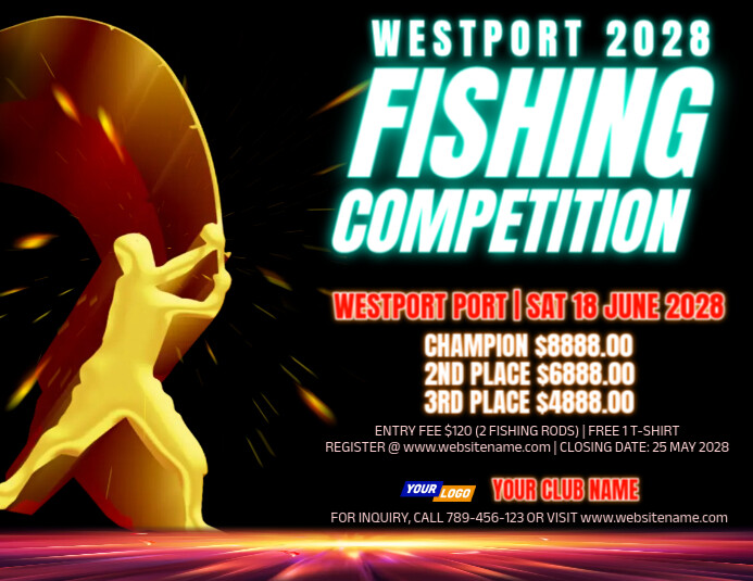 Fishing Competition Flyer Template | PosterMyWall