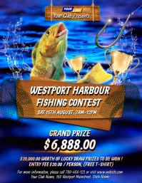 Fishing contest flyer design Template | PosterMyWall