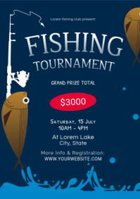 FISHING CONTEST TOURNAMENT Template | PosterMyWall