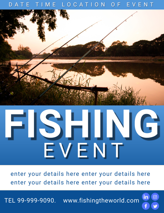 fishing Template | PosterMyWall