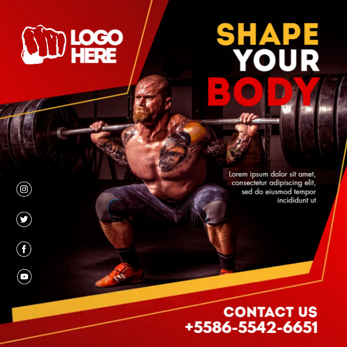 Fitness & Body Template | PosterMyWall