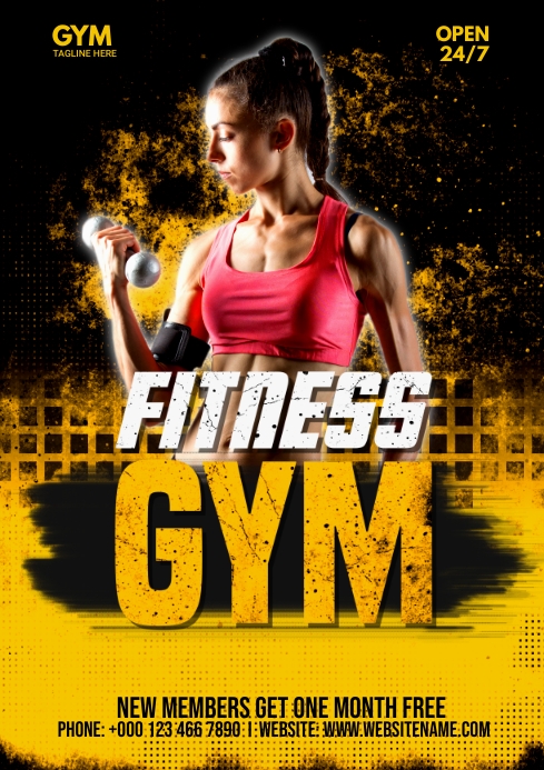FITNESS & GYM FLYER Template | PosterMyWall
