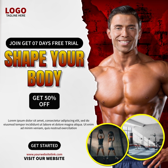 Fitness Ads Template | PosterMyWall