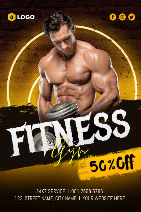 Fitness Ads Template | PosterMyWall