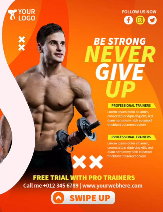Fitness Ads Template | PosterMyWall