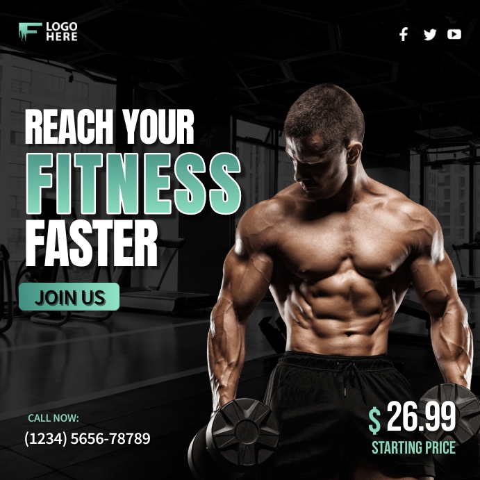 Fitness Ads Template | PosterMyWall