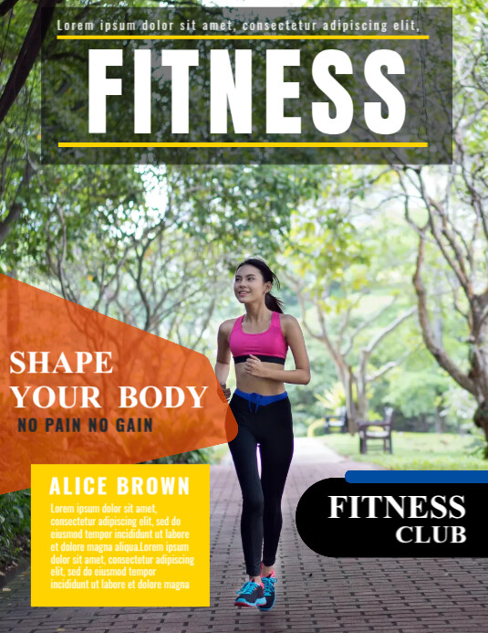 Fitness Ads Flyer Template | PosterMyWall