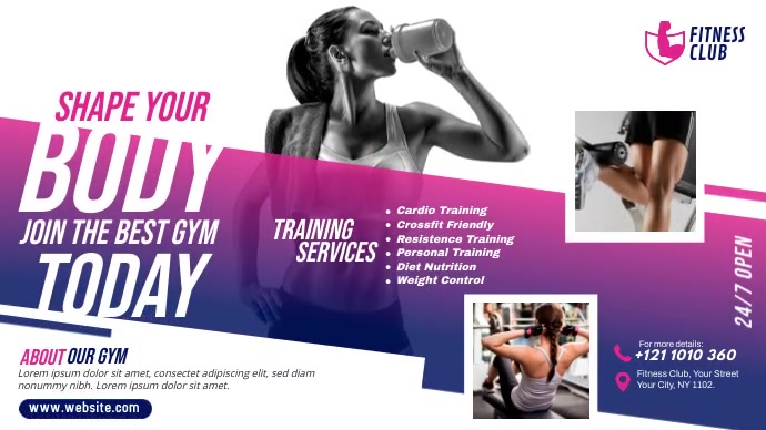 Fitness Center Ad Template | PosterMyWall