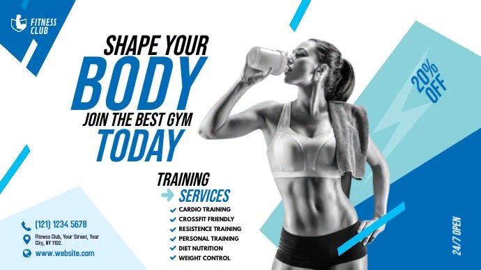 Fitness Center Ad Template | PosterMyWall