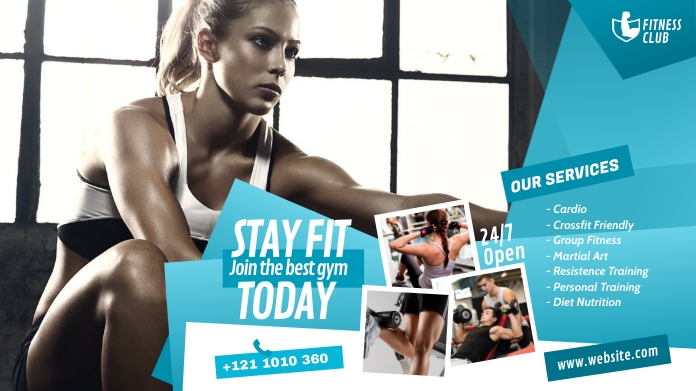 Fitness Center Ad Template | PosterMyWall