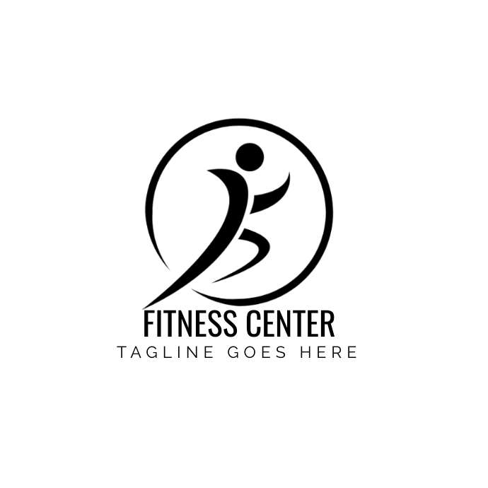 FITNESS CENTER logo, health logo Template | PosterMyWall