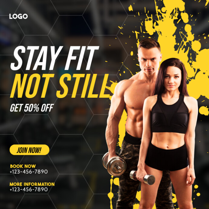 Fitness Center Poster Template | PosterMyWall