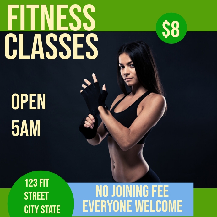 fitness class Template | PosterMyWall
