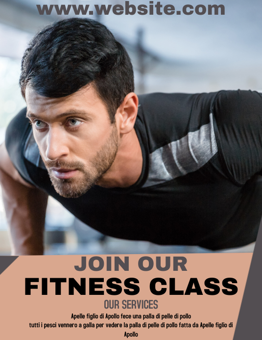 fitness class flyer Template | PosterMyWall