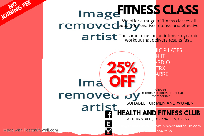 Fitness class | PosterMyWall