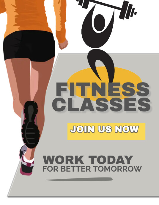 Fitness classes flyer template | PosterMyWall