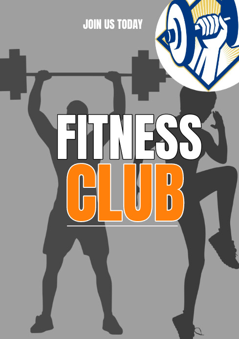 Fitness club A4 template | PosterMyWall