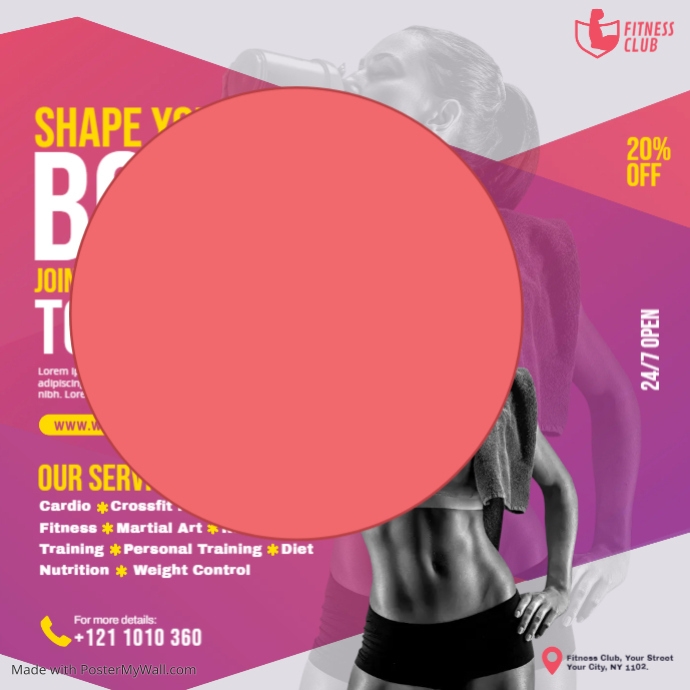 Copy of Fitness Club Ad | PosterMyWall