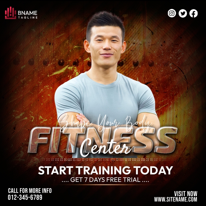 Copy of Fitness Club Ads | PosterMyWall
