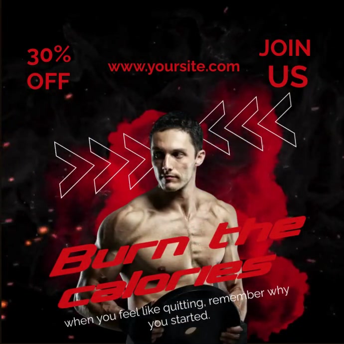 Fitness Club Advert Template | PosterMyWall