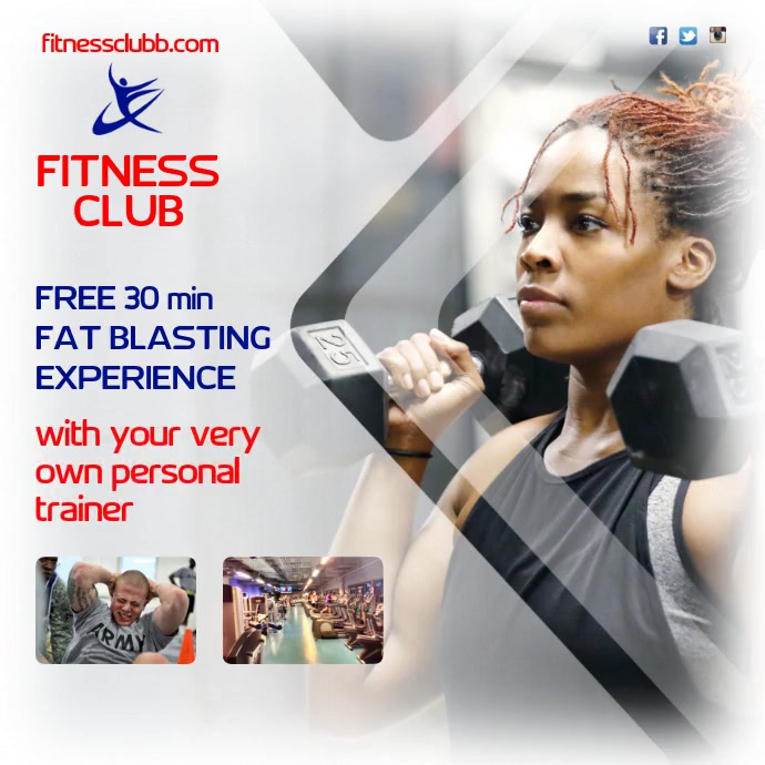 Fitness Club advert Template | PosterMyWall