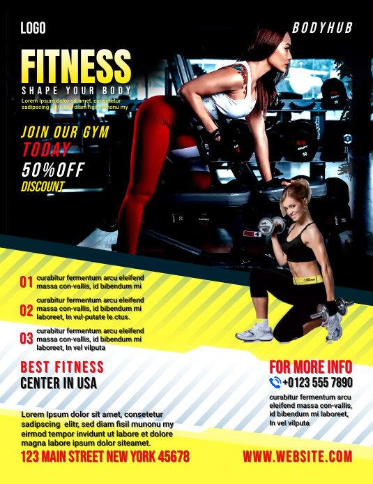 FITNESS CLUB FLYER Template | PosterMyWall