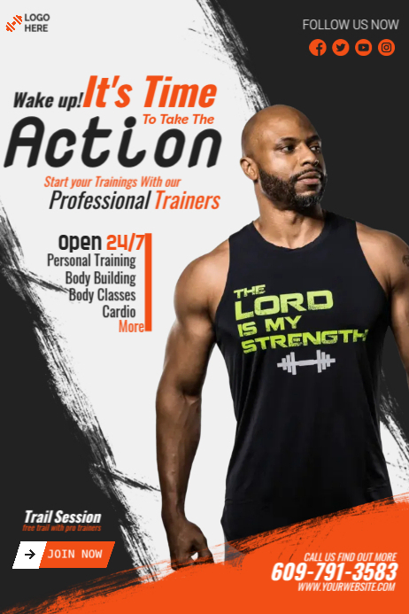 Fitness Club Poster Template | PosterMyWall