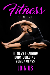 Gym Fitness Class Workshop Flyer Poster Template | PosterMyWall