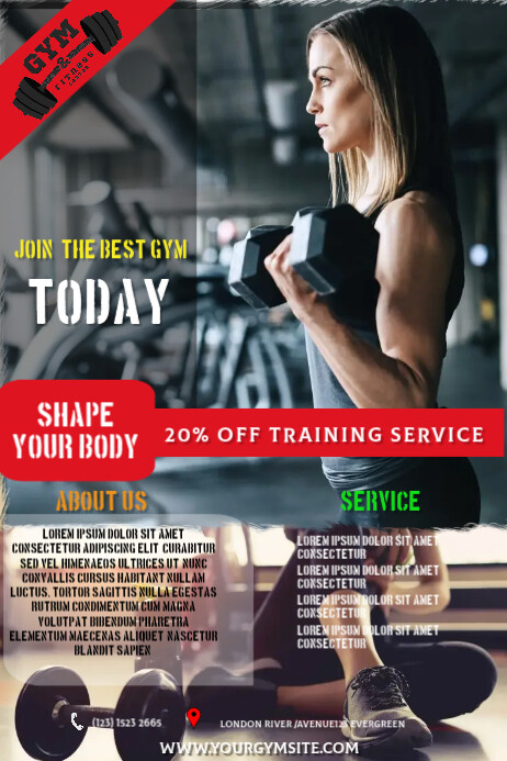 fitness Template | PosterMyWall