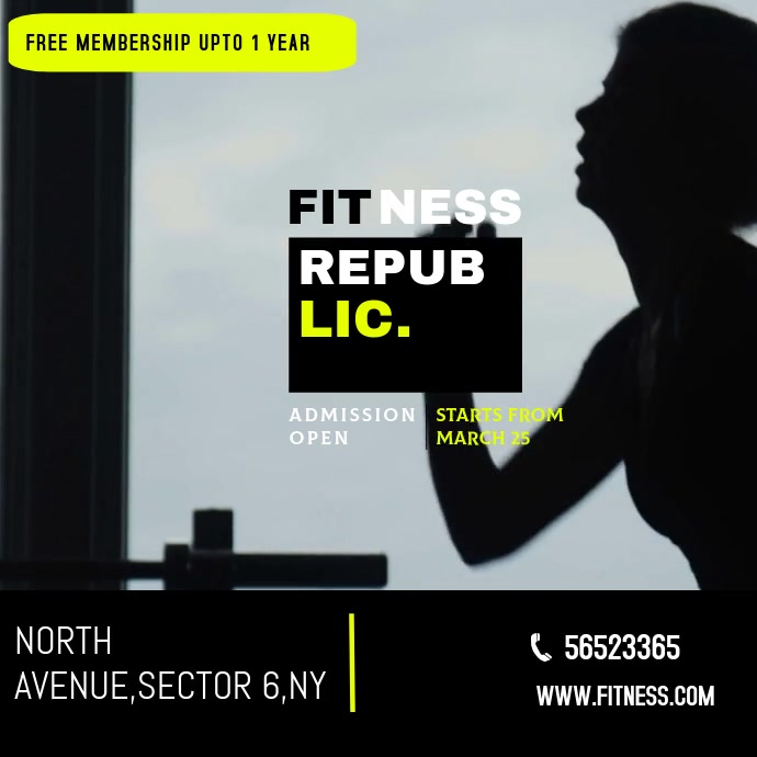 Fitness event flyer Template | PosterMyWall