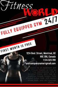 Fitness Club Flyer Template | PosterMyWall