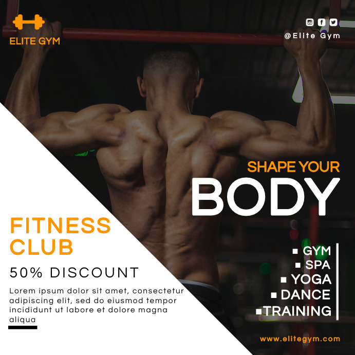 Plantilla de Fitness flyers | PosterMyWall