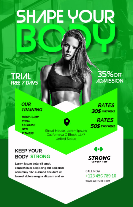 Fitness Flyers Template | PosterMyWall