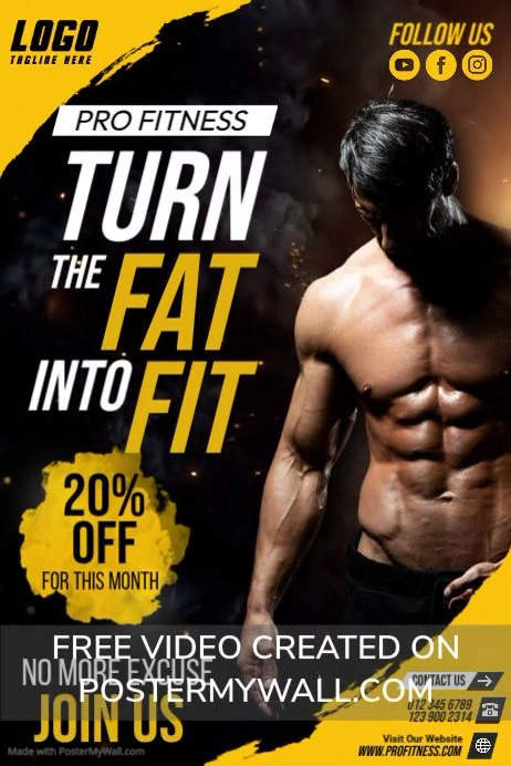 Fitness Gym Ads Template | PosterMyWall