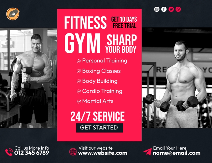 Copy of Fitness Gym Ads | PosterMyWall